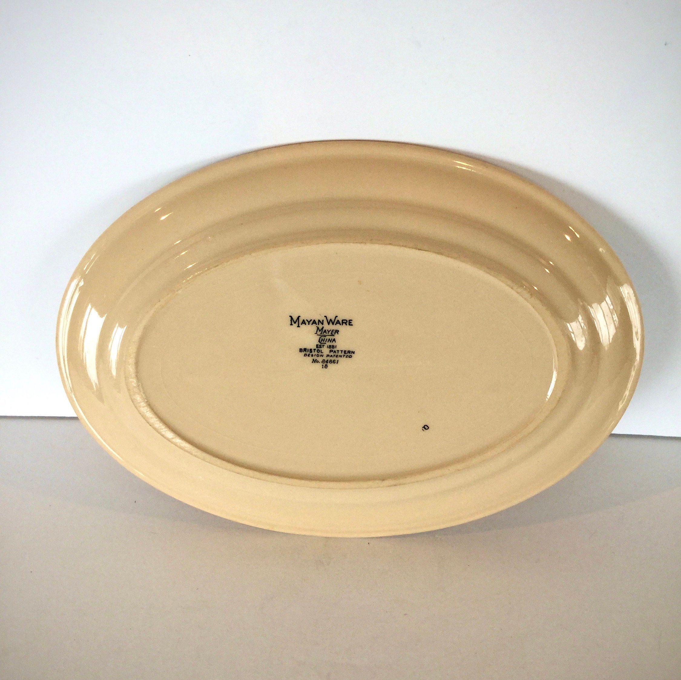 Dining & Serving Plates Kitchen & Dining Vintage Mayan Ware Oval China ...