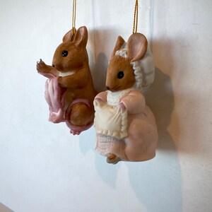 Vintage Beatrix Potter Matte Porcelain Ornaments Copyright by Frederick ...