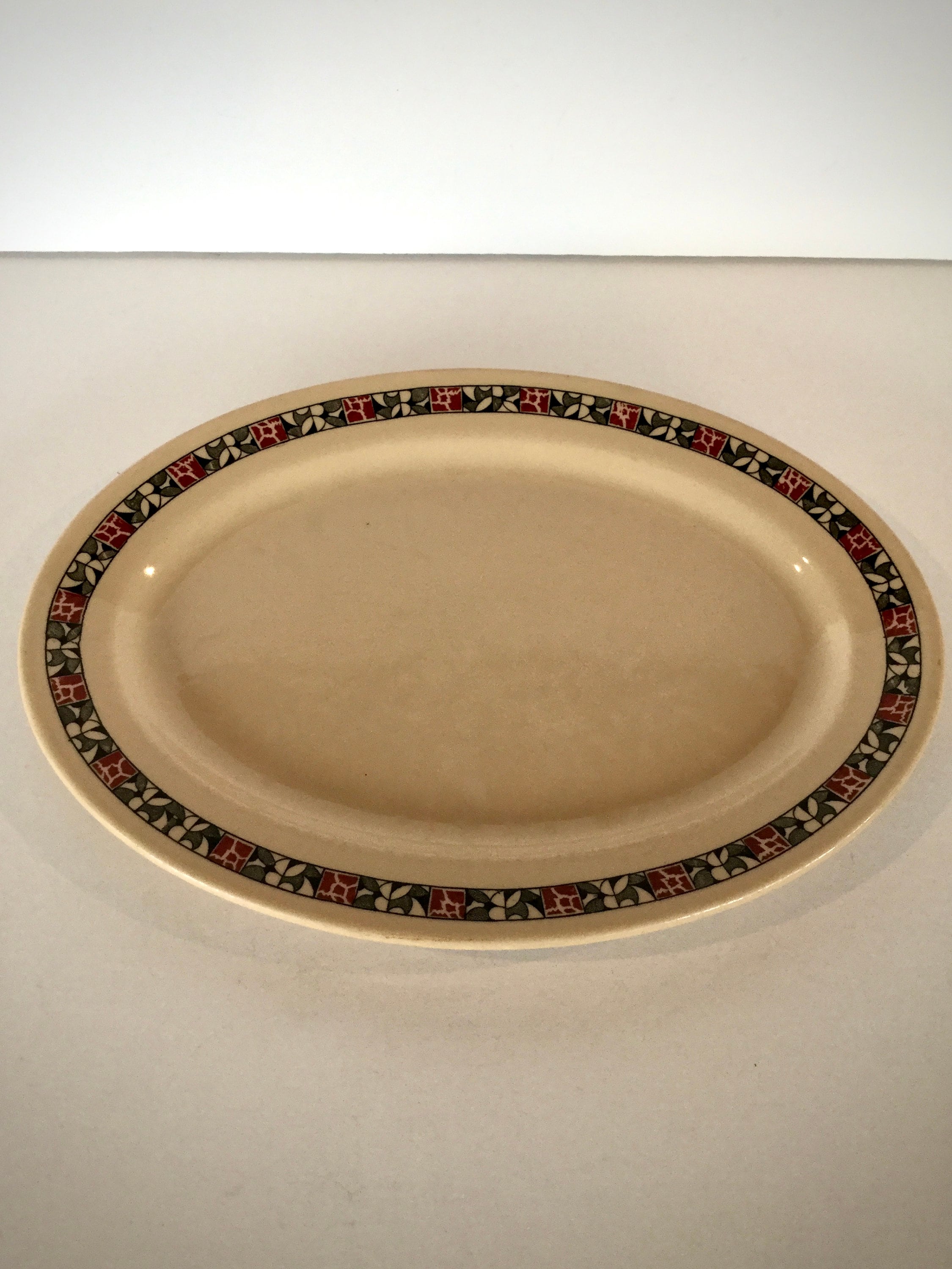 Dining & Serving Plates Kitchen & Dining Vintage Mayan Ware Oval China ...
