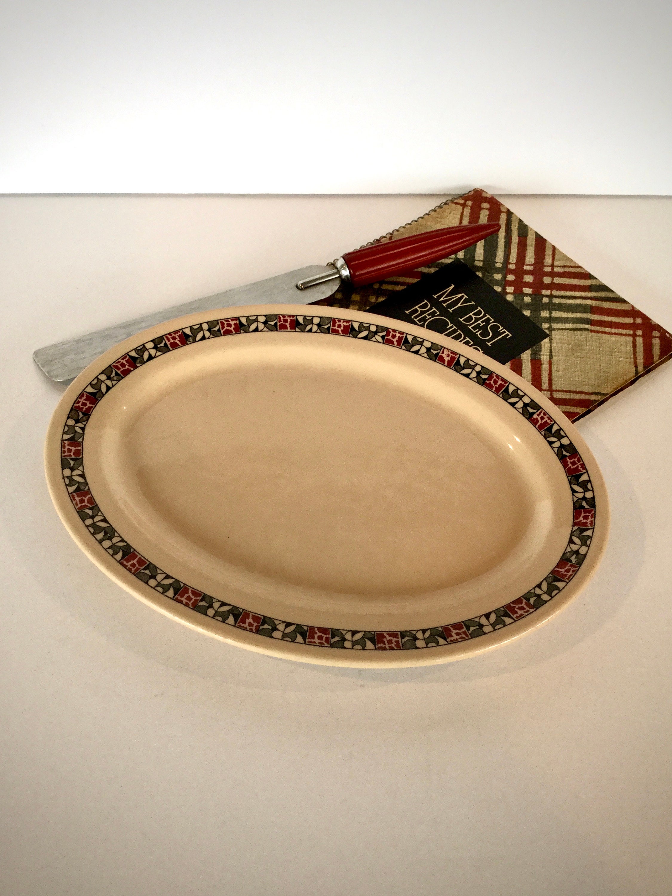 Dining & Serving Plates Kitchen & Dining Vintage Mayan Ware Oval China ...
