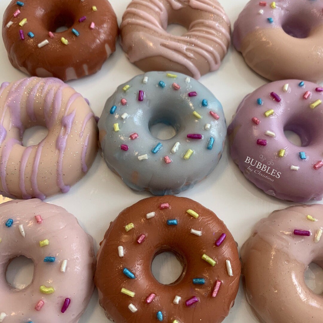 5PCS Mini Sprinkle Soap Donut Favors| Donut Party|candy Party|thanks a ...