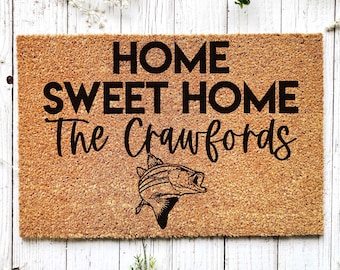 Fishing Door Mat - Etsy