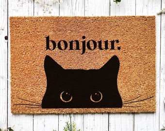 Bonjour Door Sign - Etsy