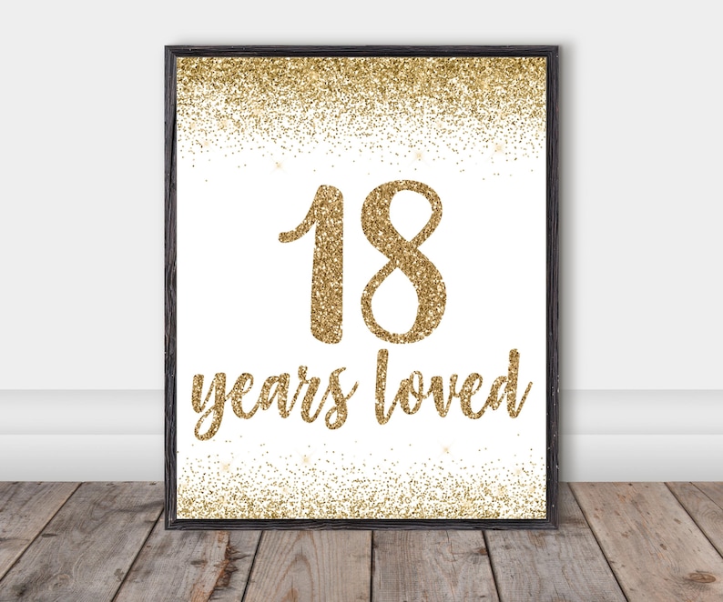 Happy 18th Birthday Banner Happy Birthday Sign Happy | Etsy