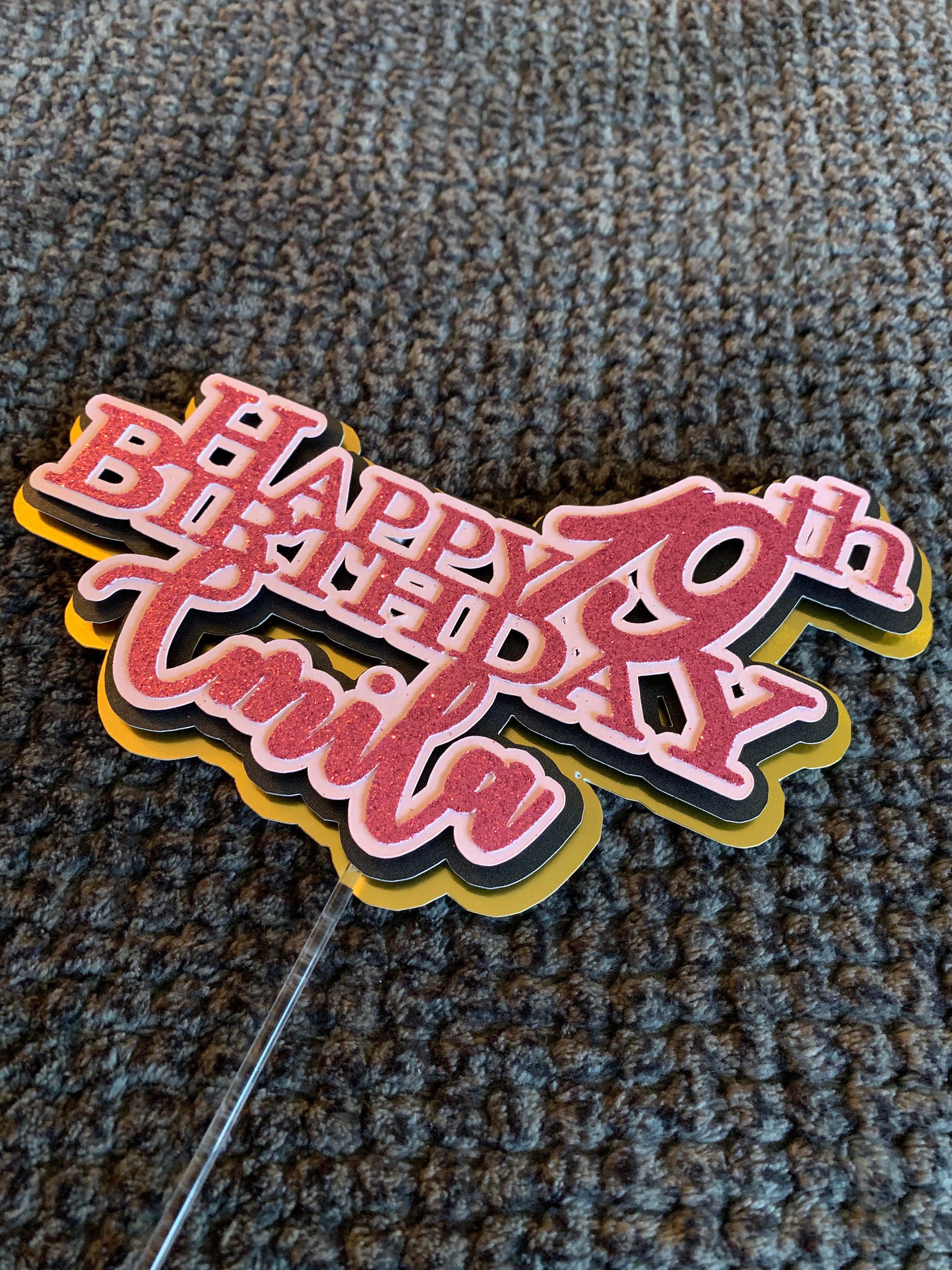 3D Cake Topper Personalized Cake Topper Custom Cake Topper | Etsy