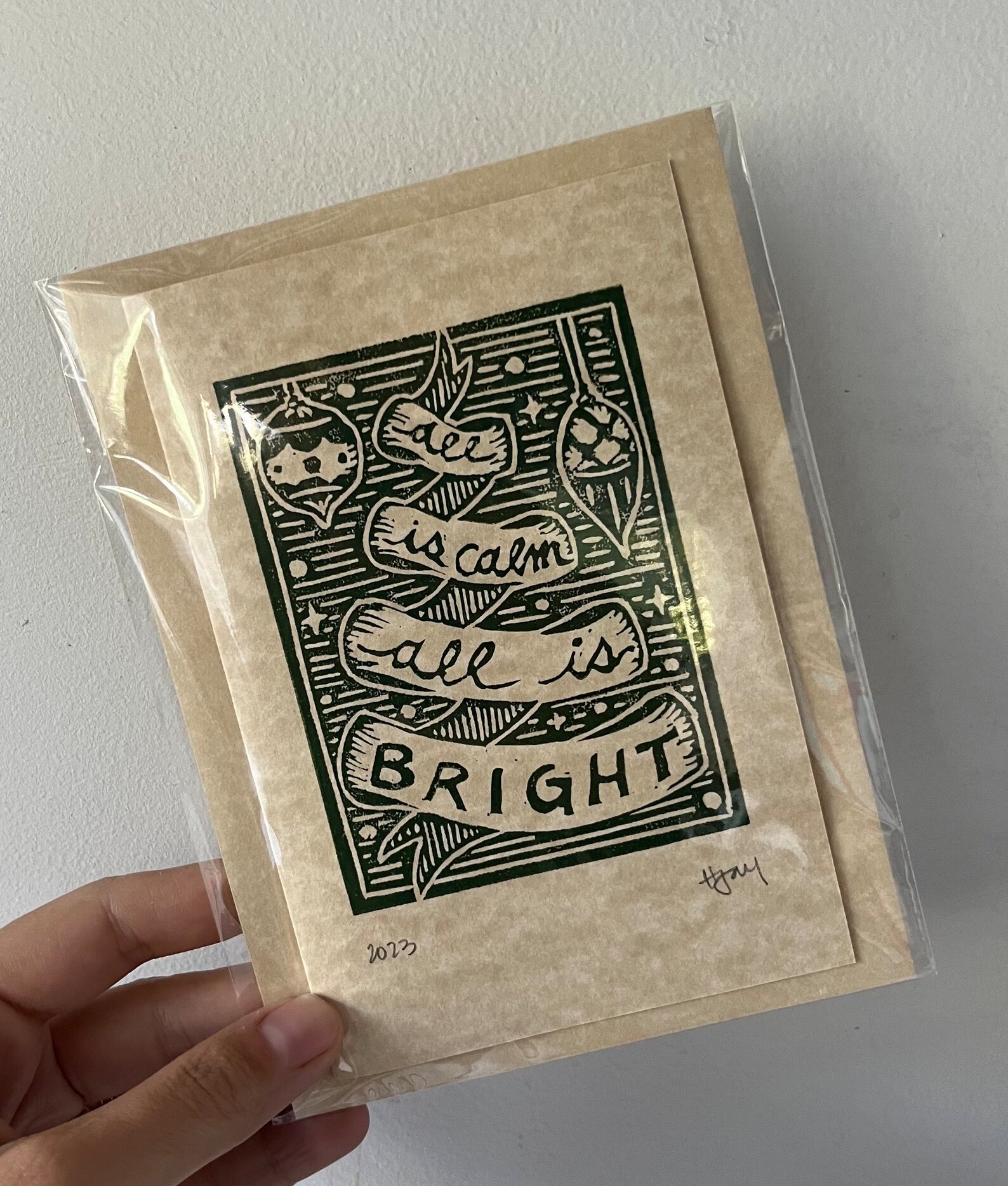 Handmade Christmas Cards, Christmas, Christmas Cards, Block Print Cards ...