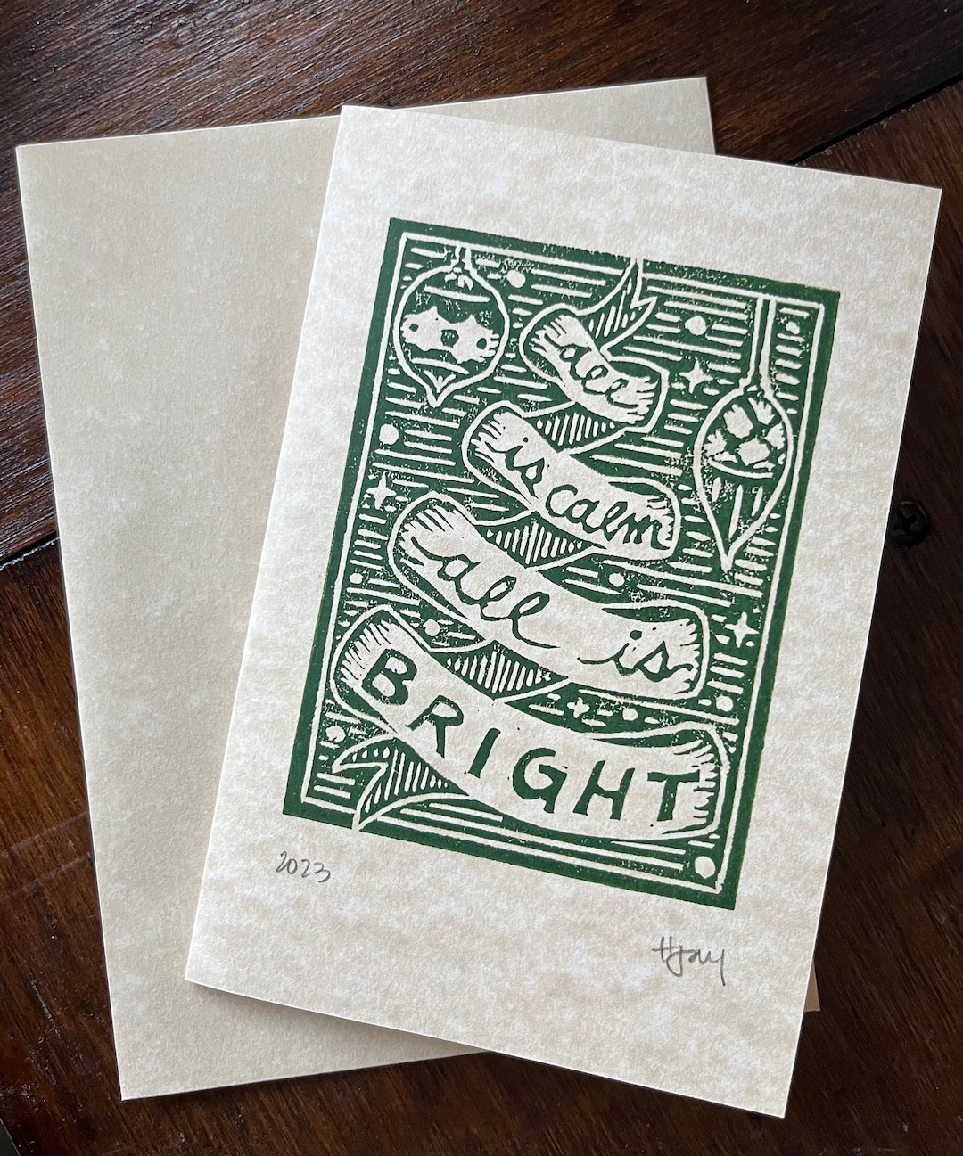 Handmade Christmas Cards, Christmas, Christmas Cards, Block Print Cards ...