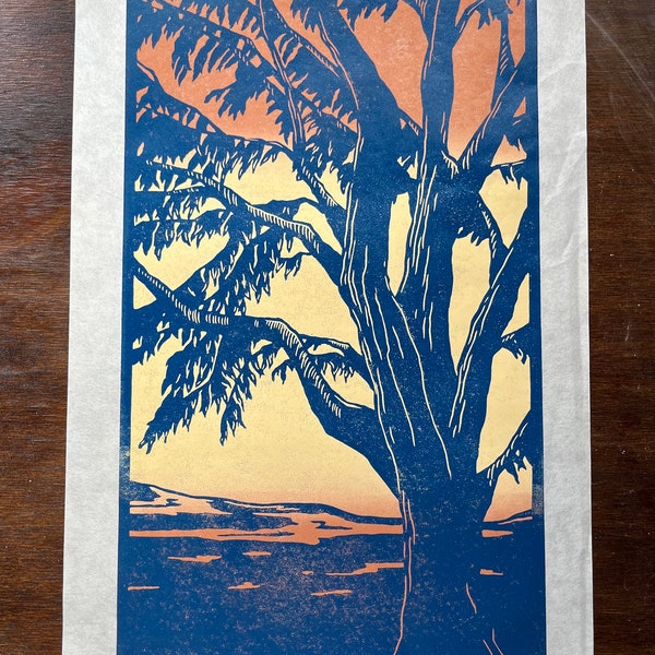 Block Print Tree - Etsy