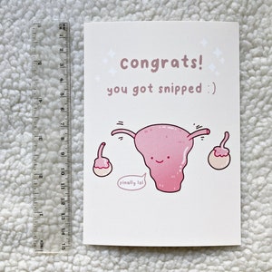 Sterilization Congratulations Card - Etsy