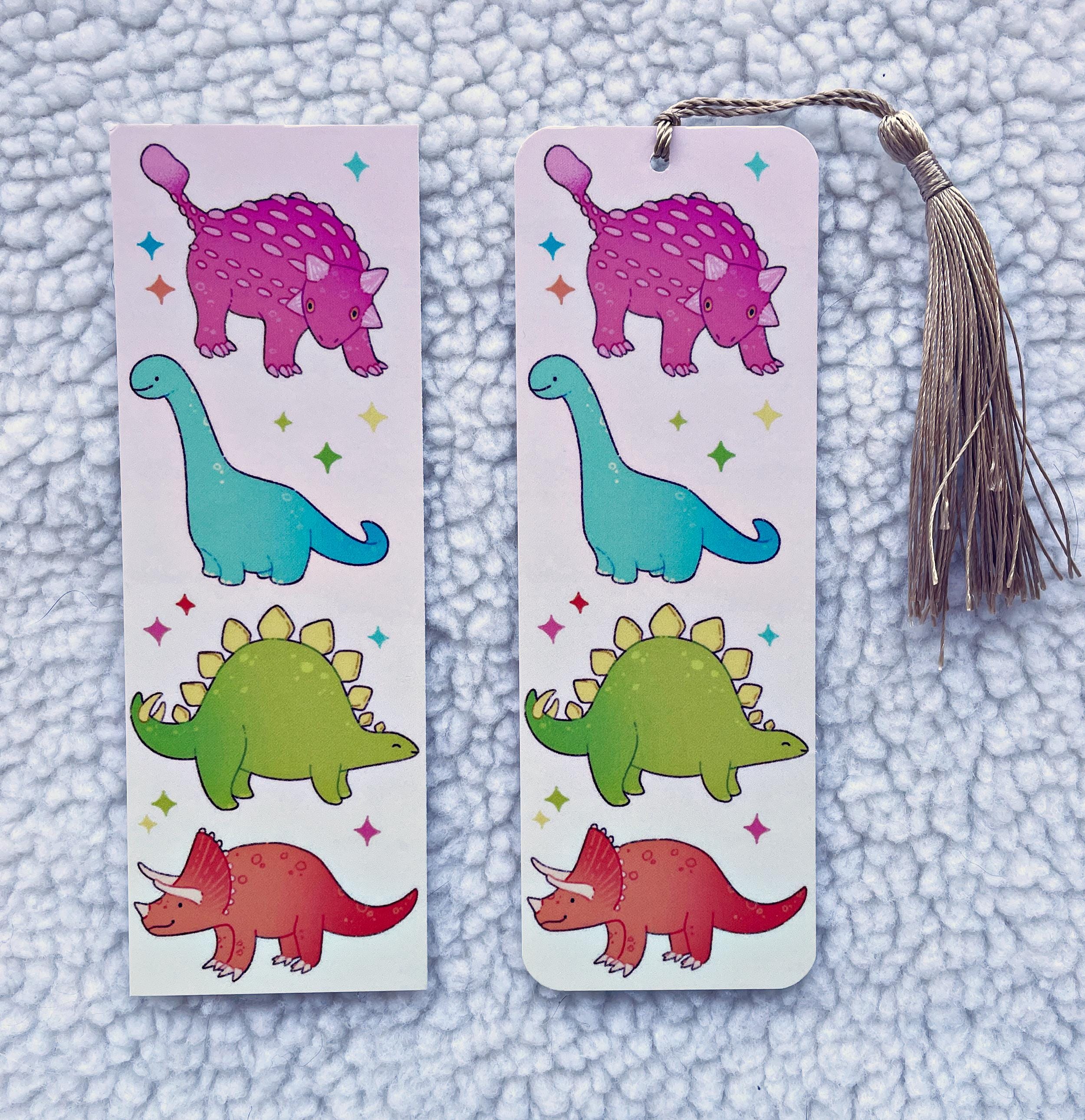 Dinosaur Gang Bookmark - Etsy