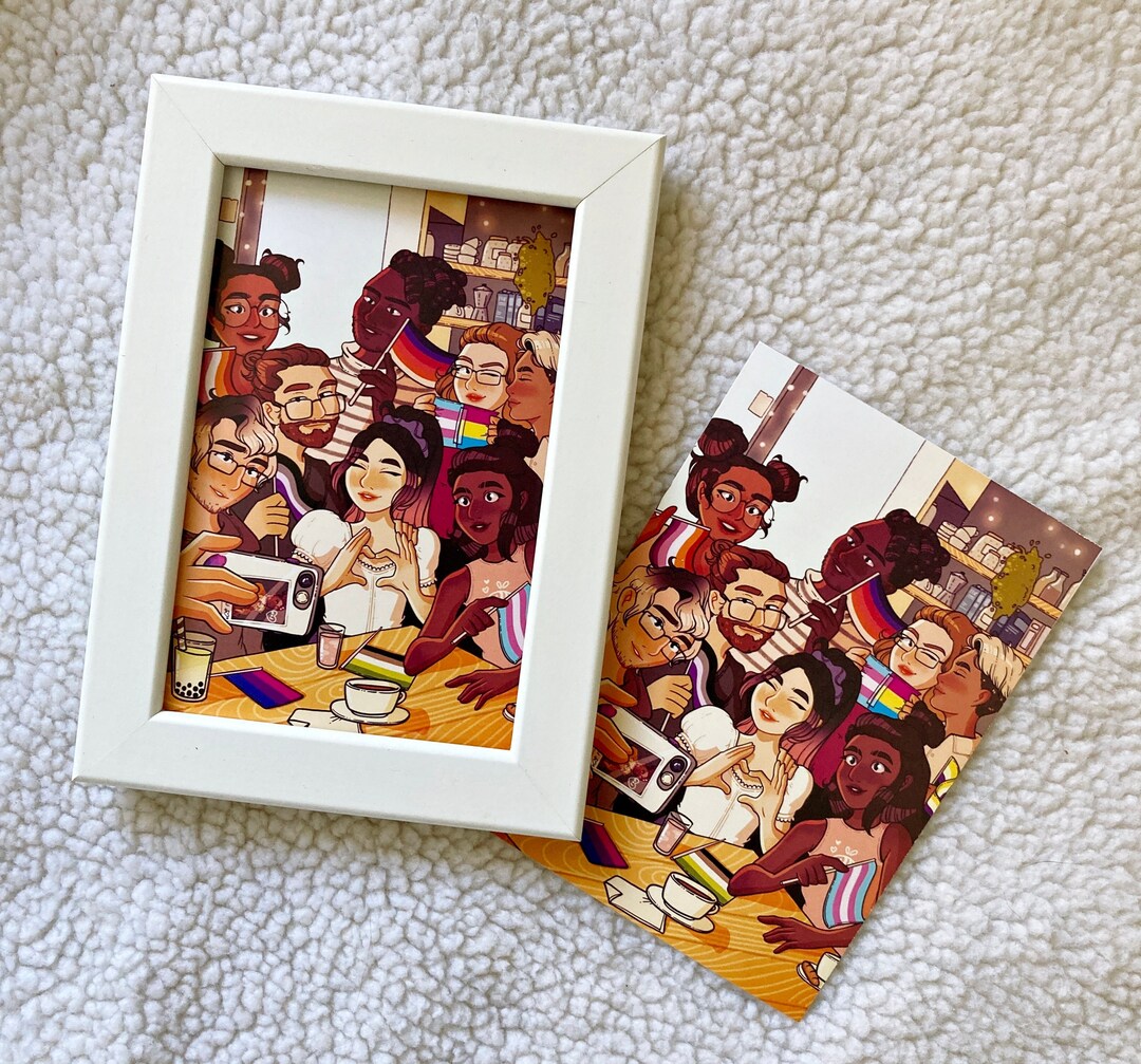 Pride Café Postcard Print - Etsy