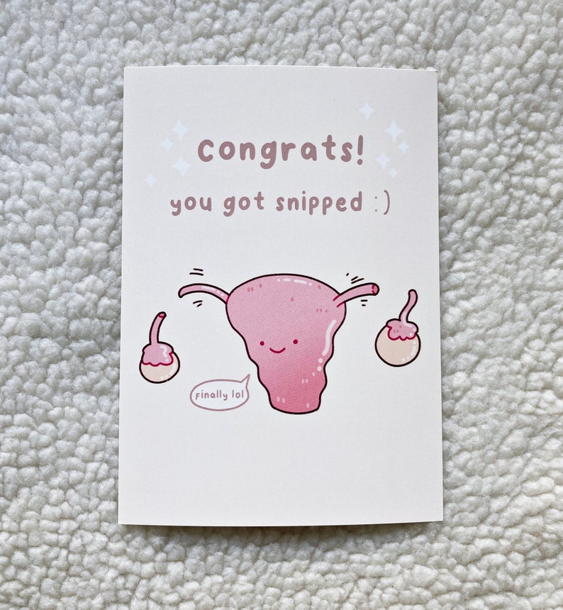 Sterilization Congratulations Card - Etsy