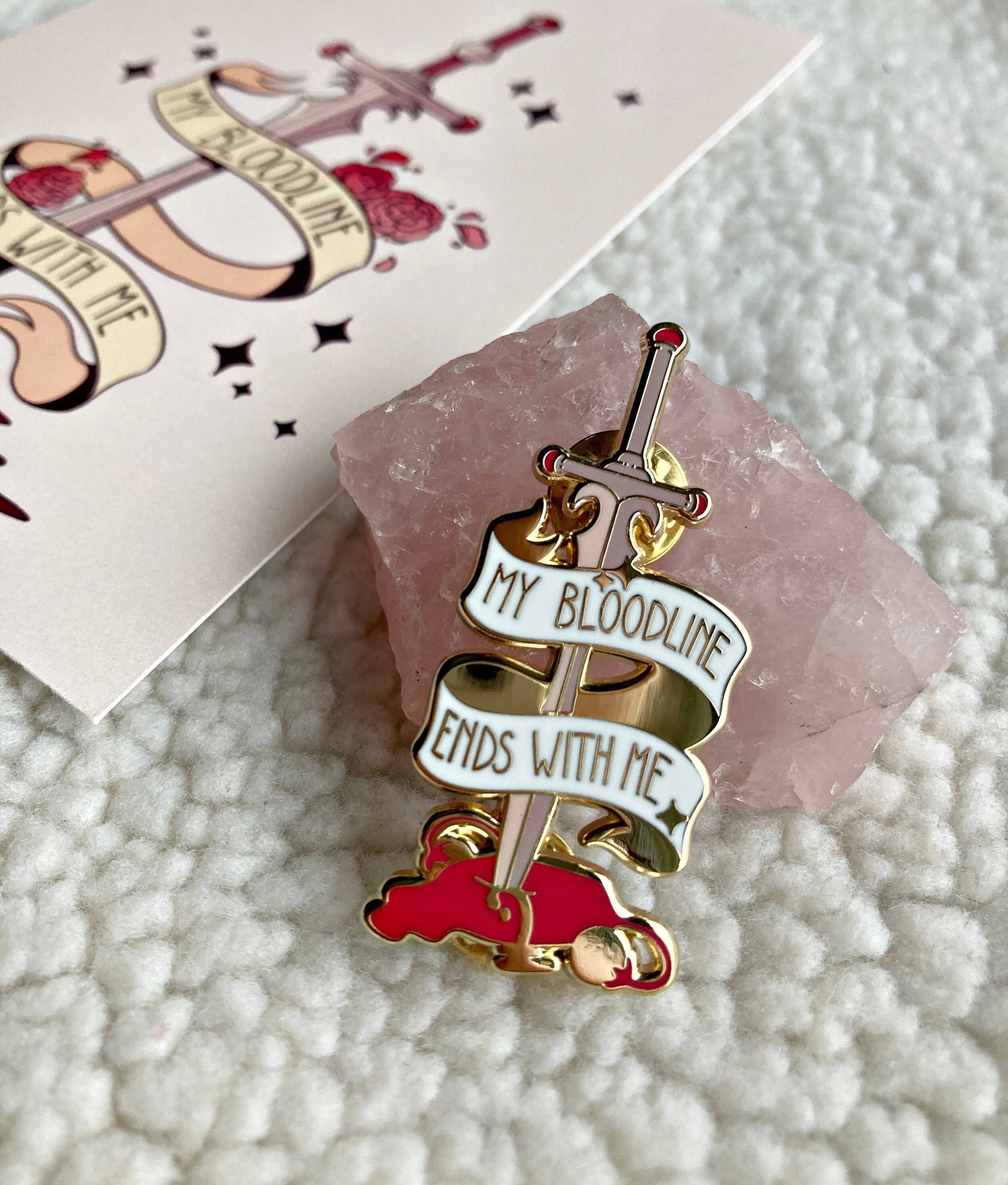 My Bloodline Ends With Me Enamel Pin - Etsy