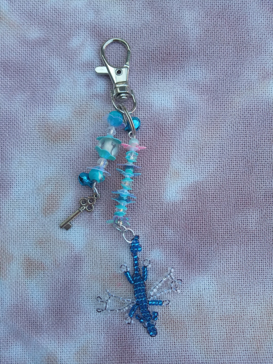 Handmade Key Chain or Scissor Fob Hand Beaded Dragon - Etsy