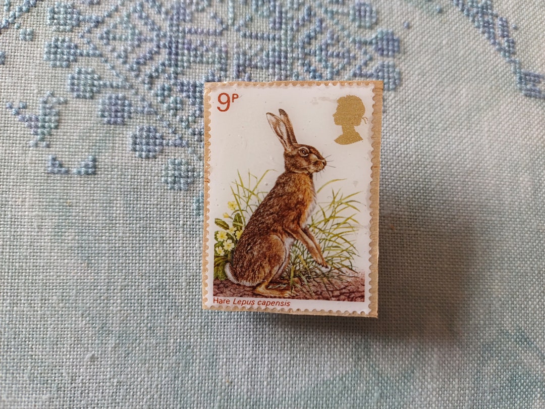 Needleminder Hare British Postage Stamp - Etsy