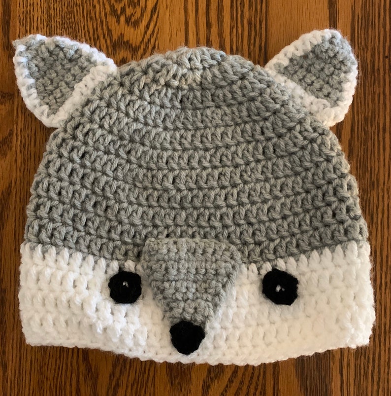 Crochet Wolf Hat, Made to Order - Etsy