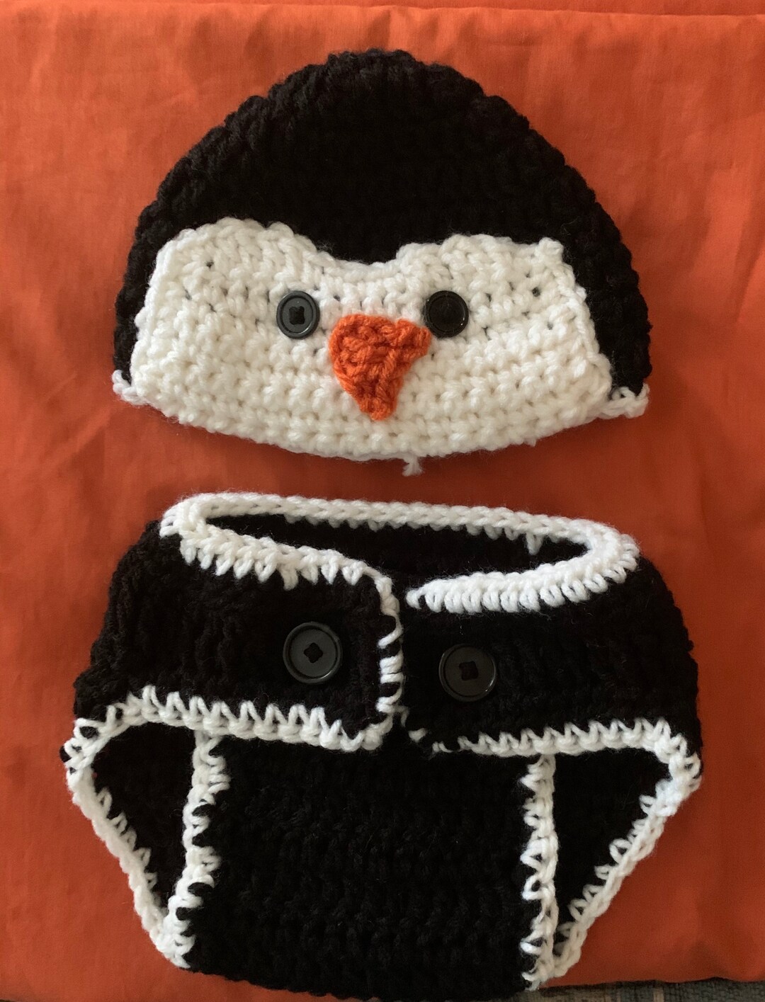 Baby Penguin Diaper Set - Etsy