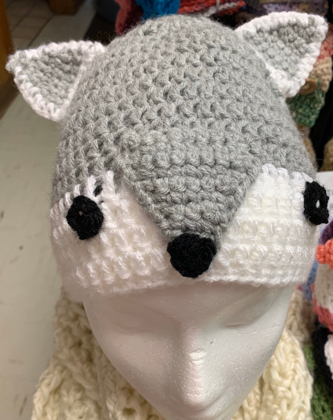 Crochet Wolf Hat, Made to Order - Etsy