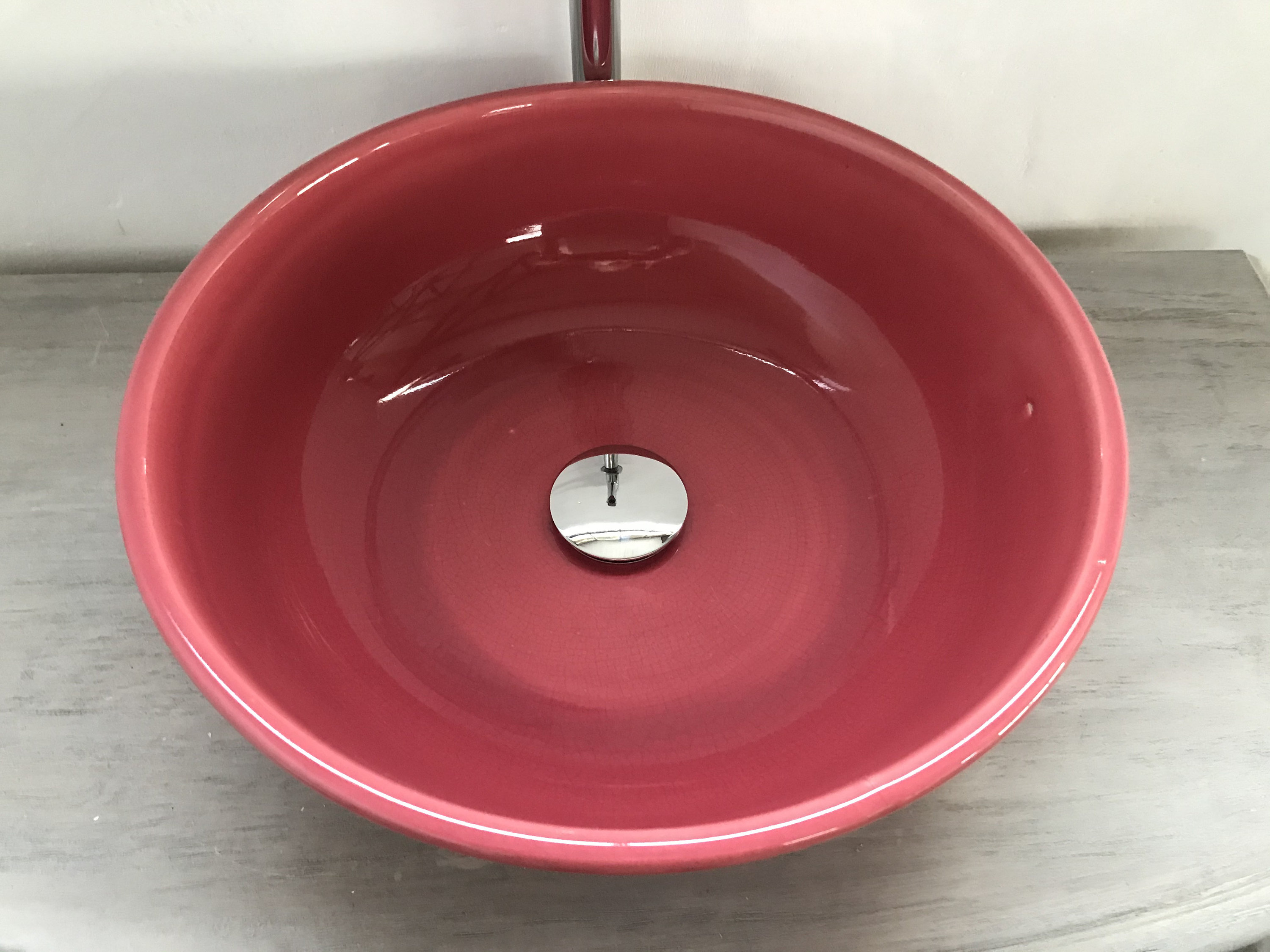 Full Fat Pink. Large Vintage Vessel Sink. - Etsy