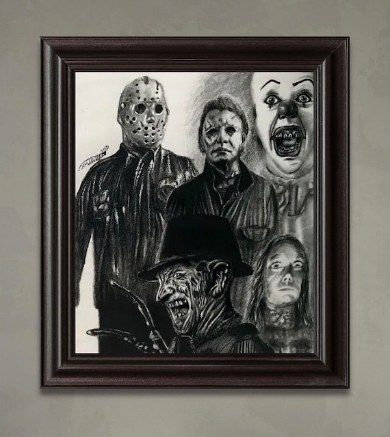 Michael Myers Vs Jason Drawings