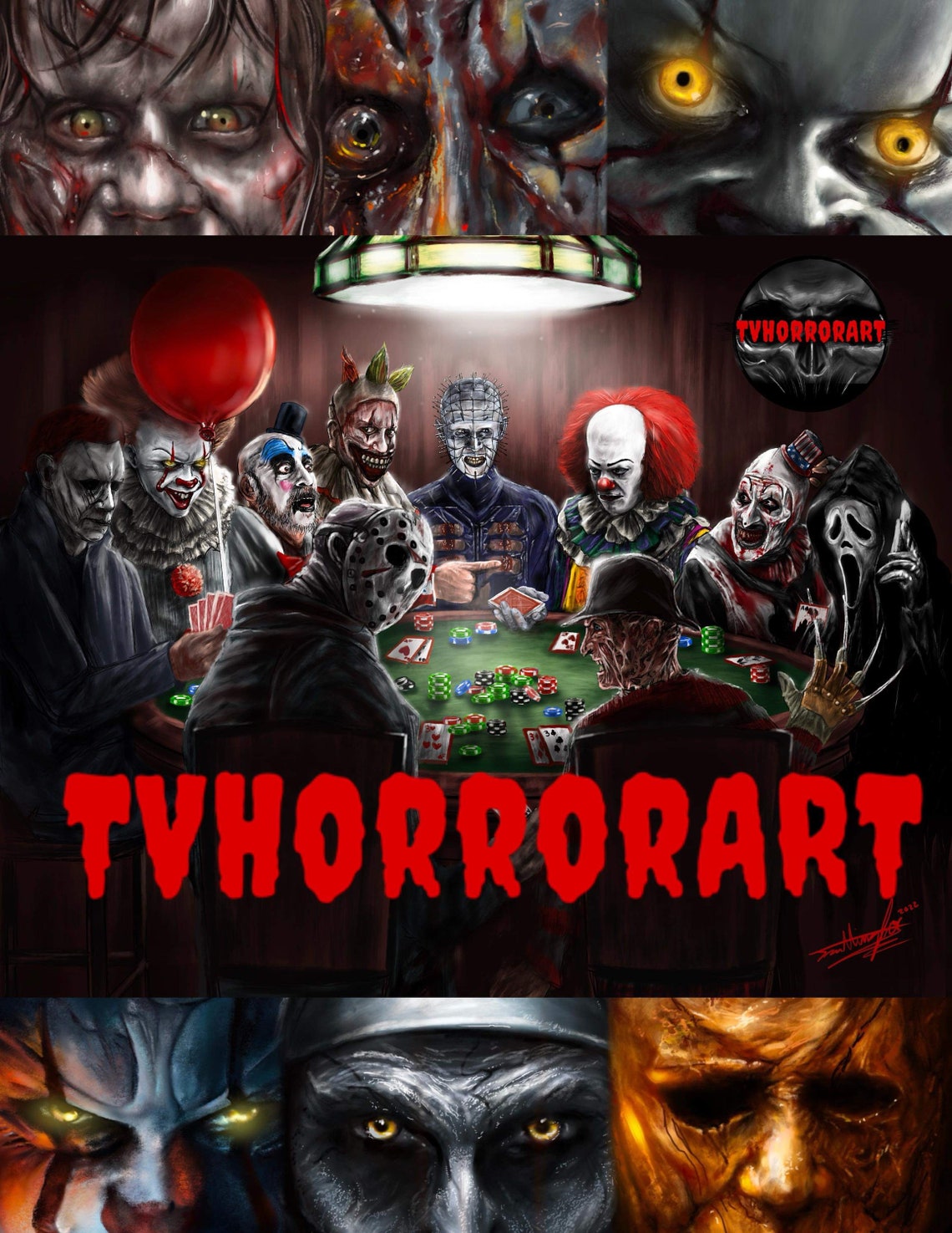 TV Horror Art Book - Collection of Favorite Artworks by Artist Toni ...