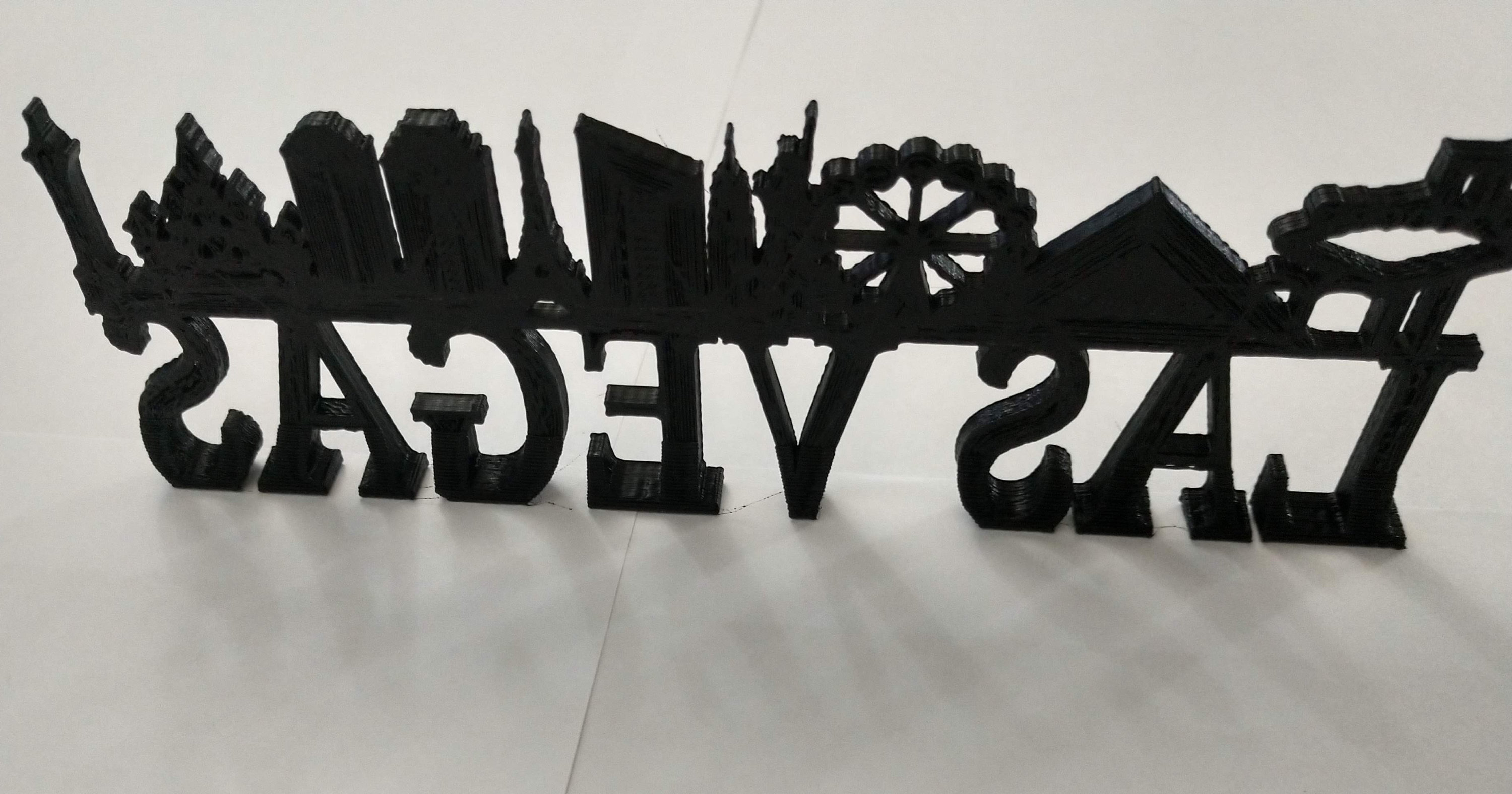 Las Vegas NV- 3D Printed Skyline Silhouette - Small - Etsy
