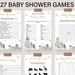 Woodland Baby Shower Bundle, Editable Woodland Animals Set, Baby Shower ...