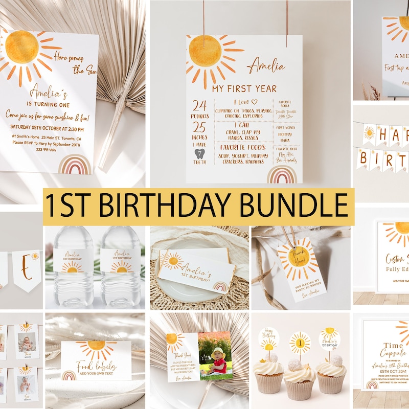 Sun Invitation - Etsy