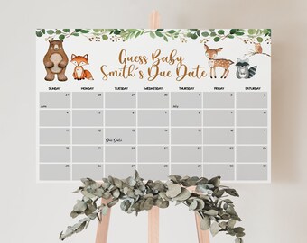 Woodland Animals Calendar - Etsy