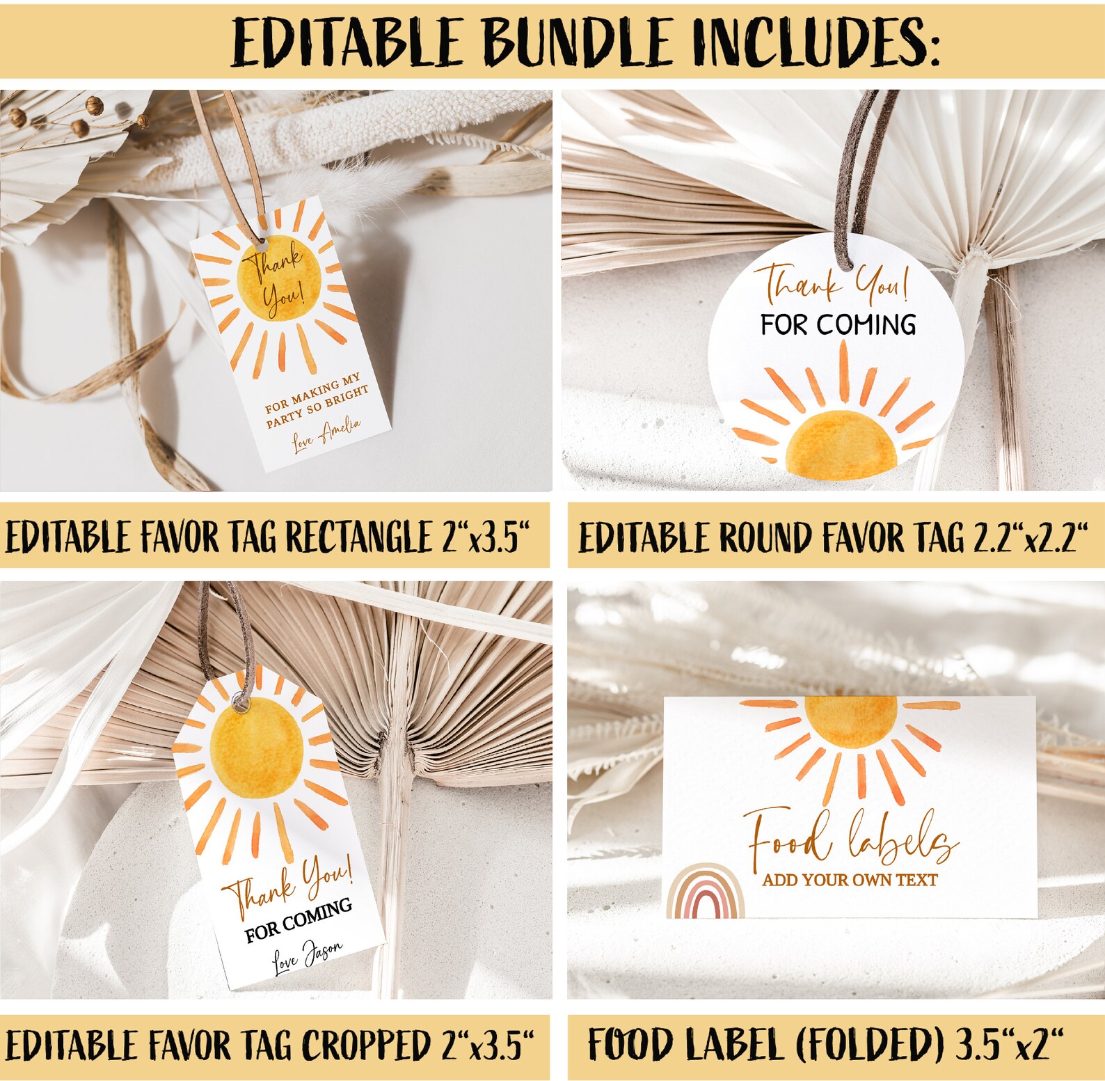 Sun Birthday Invitation Bundle First Trip Around the Sun - Etsy