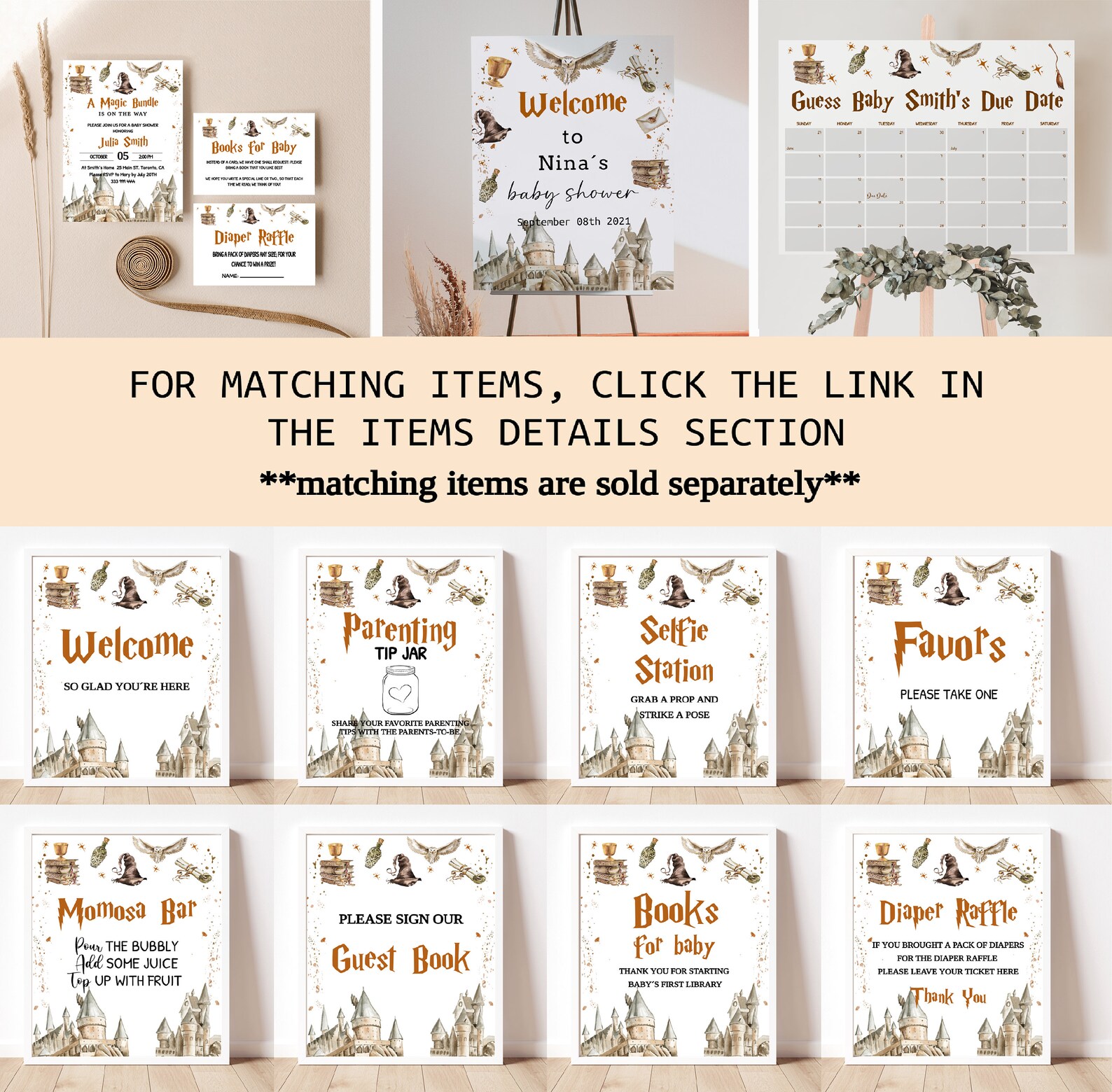 Wizard Baby Shower Games Editable Magic Baby Shower Game - Etsy UK