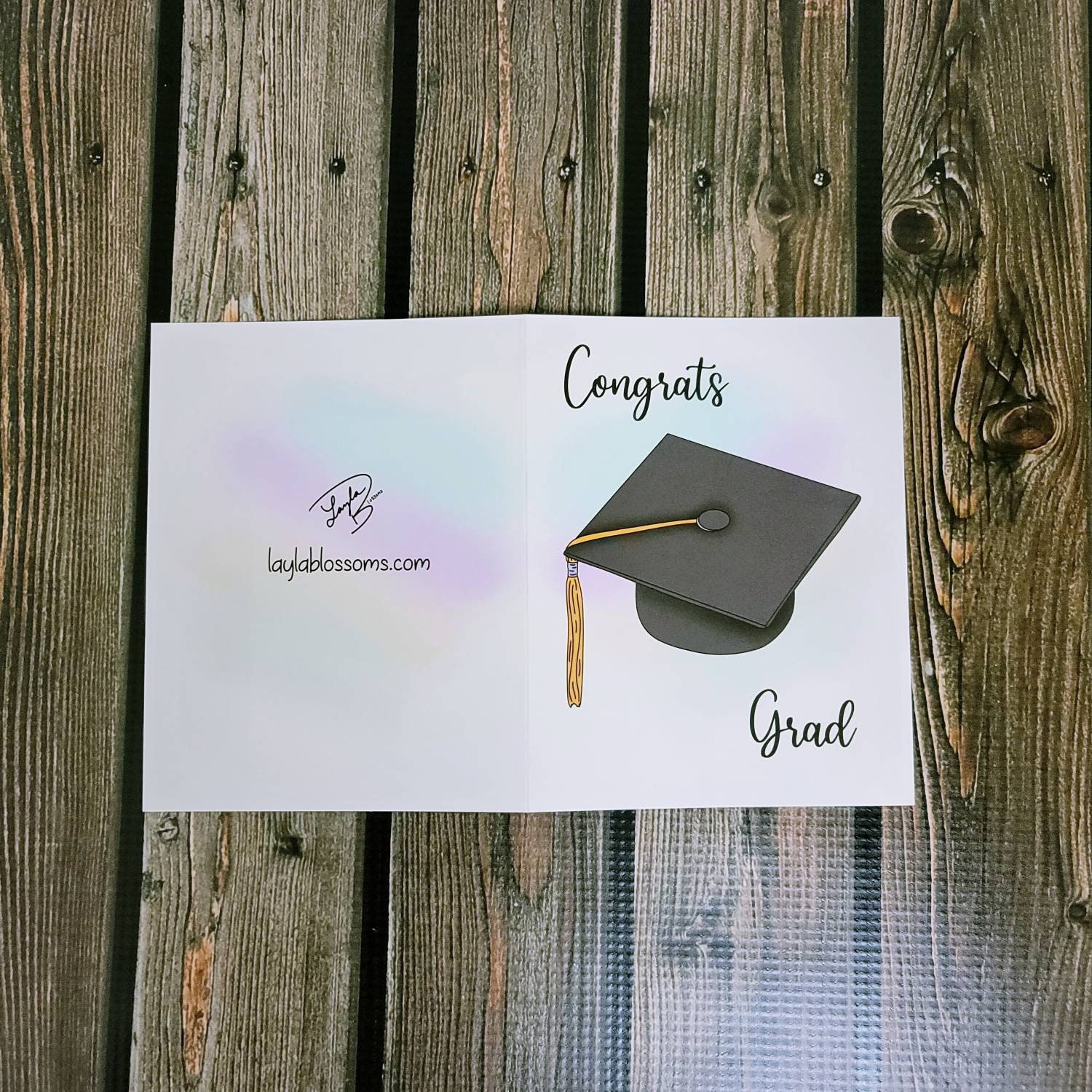 Congrats Grad card greeting card StickerandMorebyLB/ | Etsy