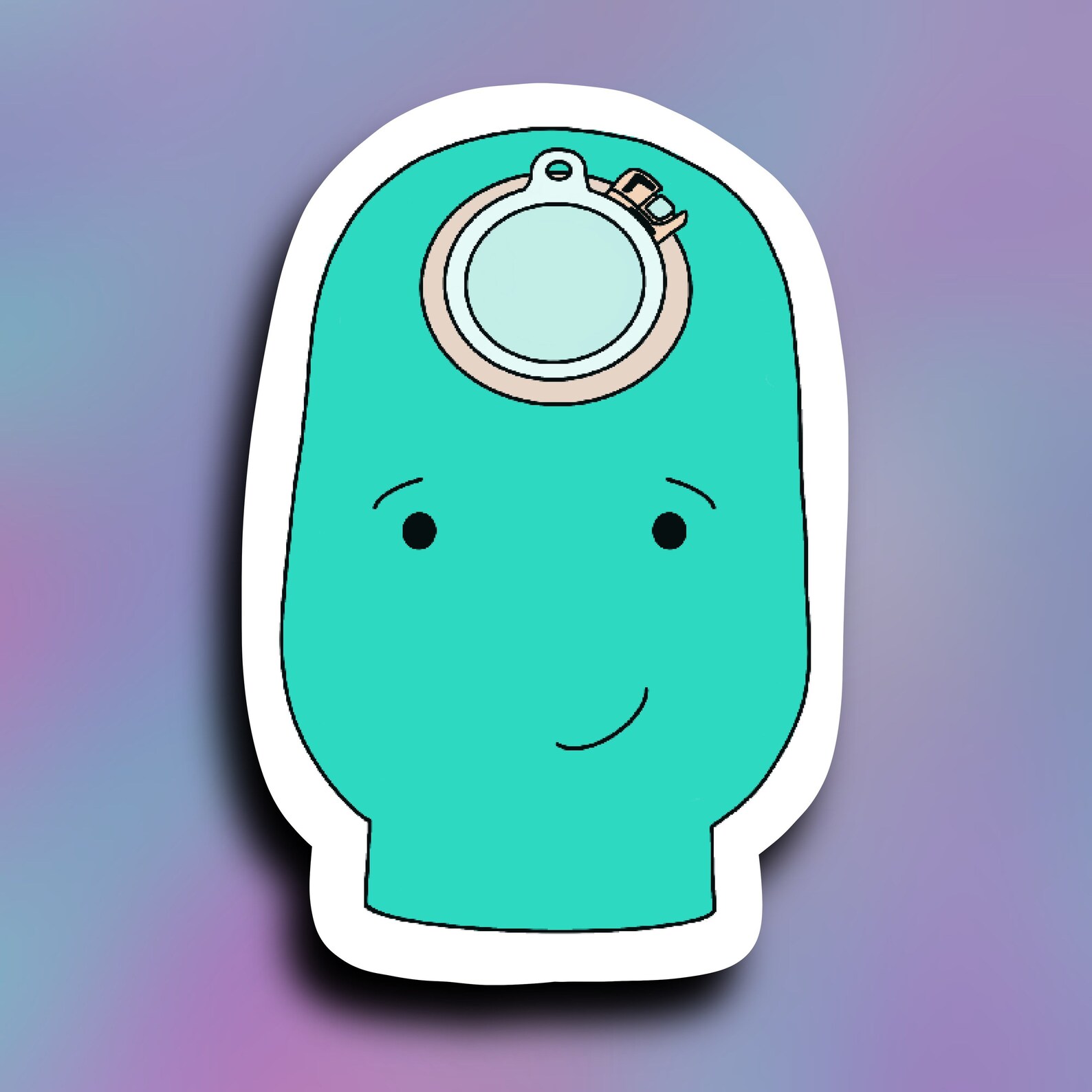 Ostomy Bag Weather Proof Vinyl Decal Sticker/ - Etsy