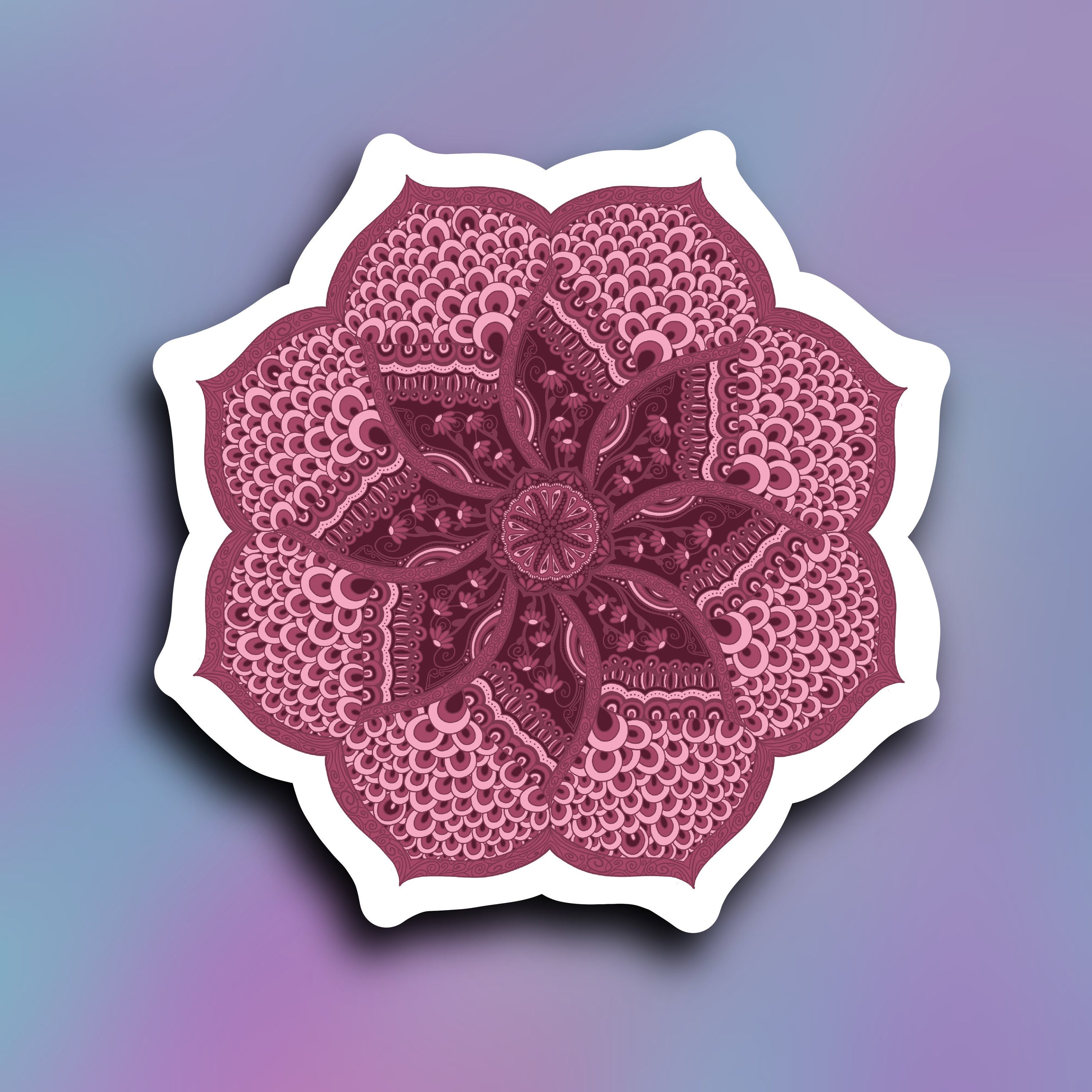 Blush Loops Mandala vinyl decal/ StickersandMorebyLB/ Layla | Etsy