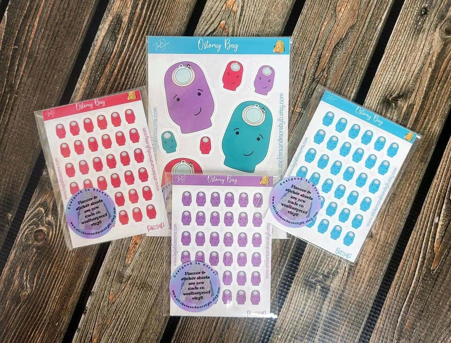 Ostomy Bag/ Vinyl Planner Sticker Sheet/ Vinyl Sticker Sheets/ - Etsy