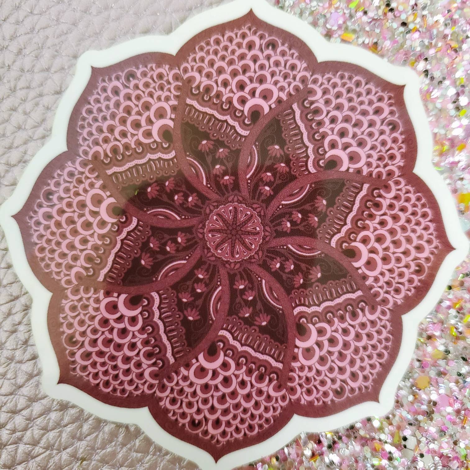 Blush Loops Mandala vinyl decal/ StickersandMorebyLB/ Layla | Etsy