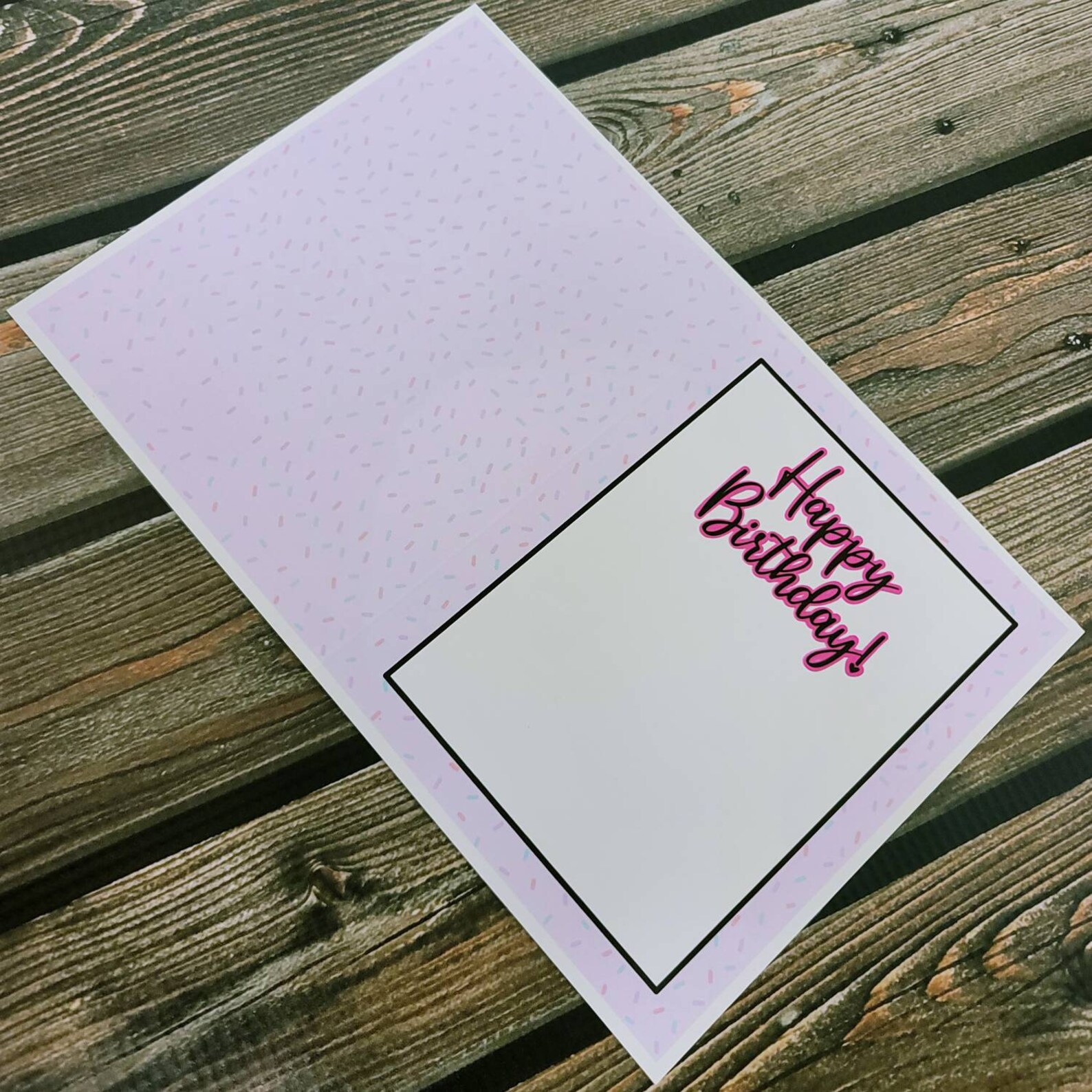 Happy Birthday HBD Greeting Card Stickerandmorebylb/ - Etsy India
