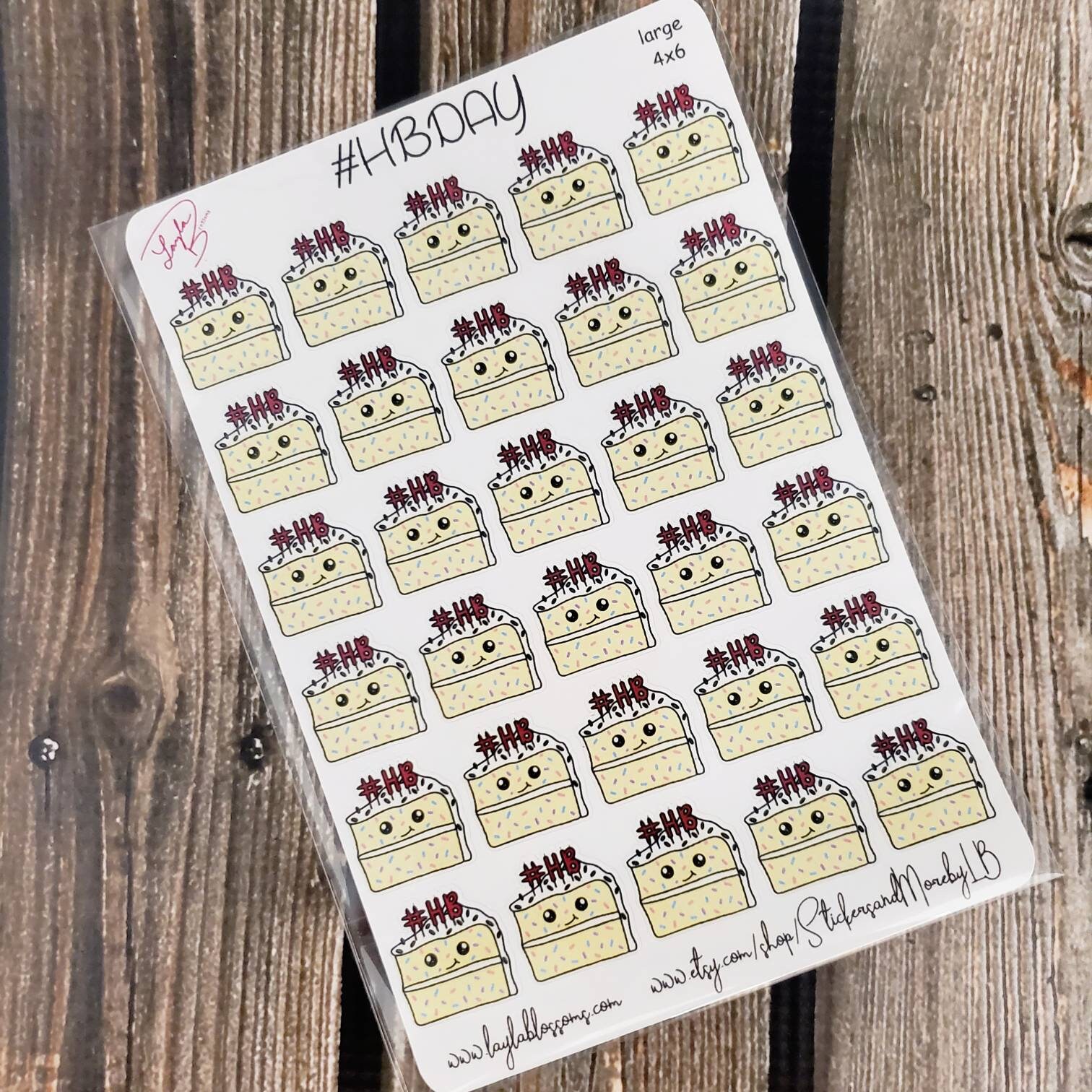 Happy Birthday Planner Stickers/ HBD/ Sticker Sheets/ - Etsy