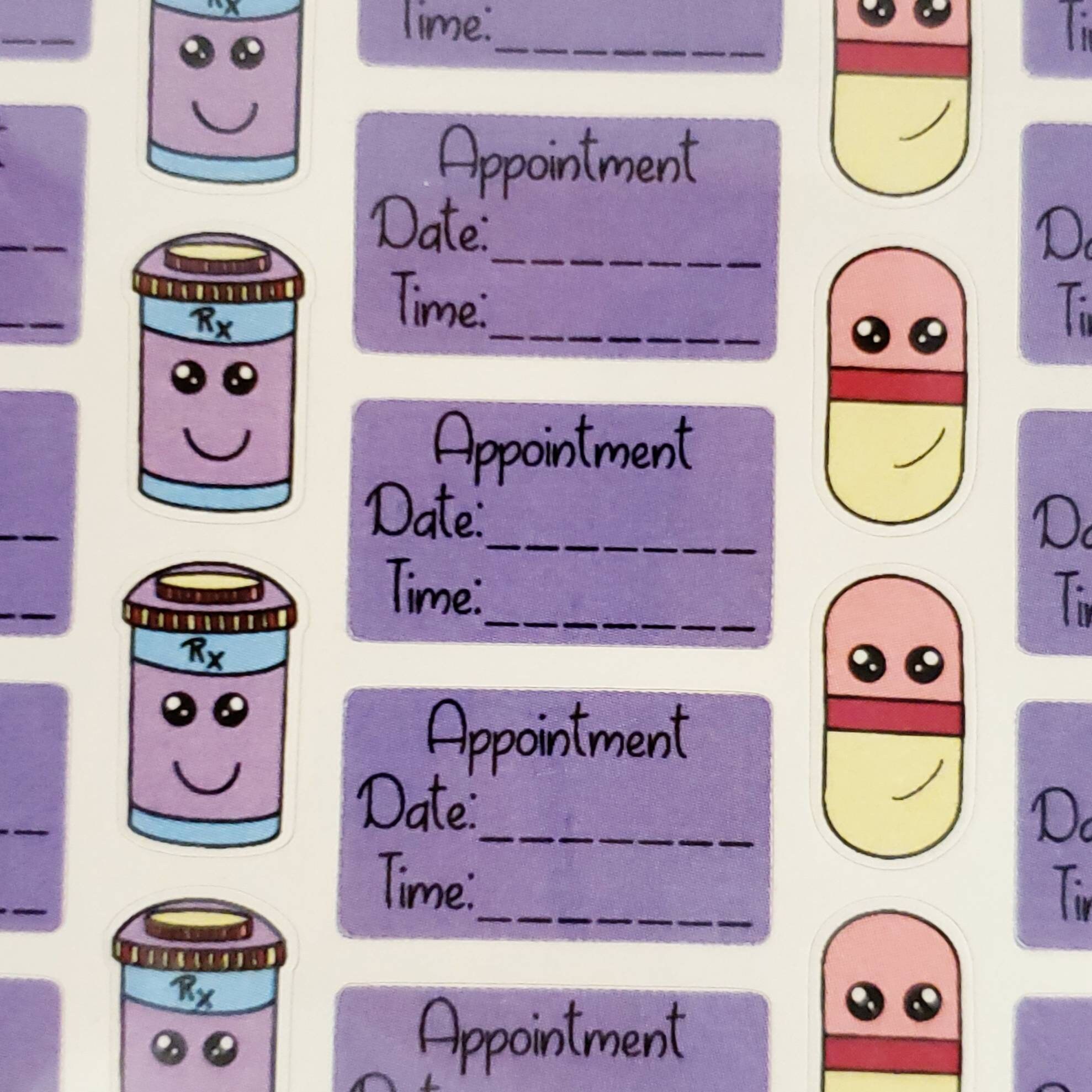 Doctor Appointment Planner Stickers/ Sticker Sheet/ - Etsy