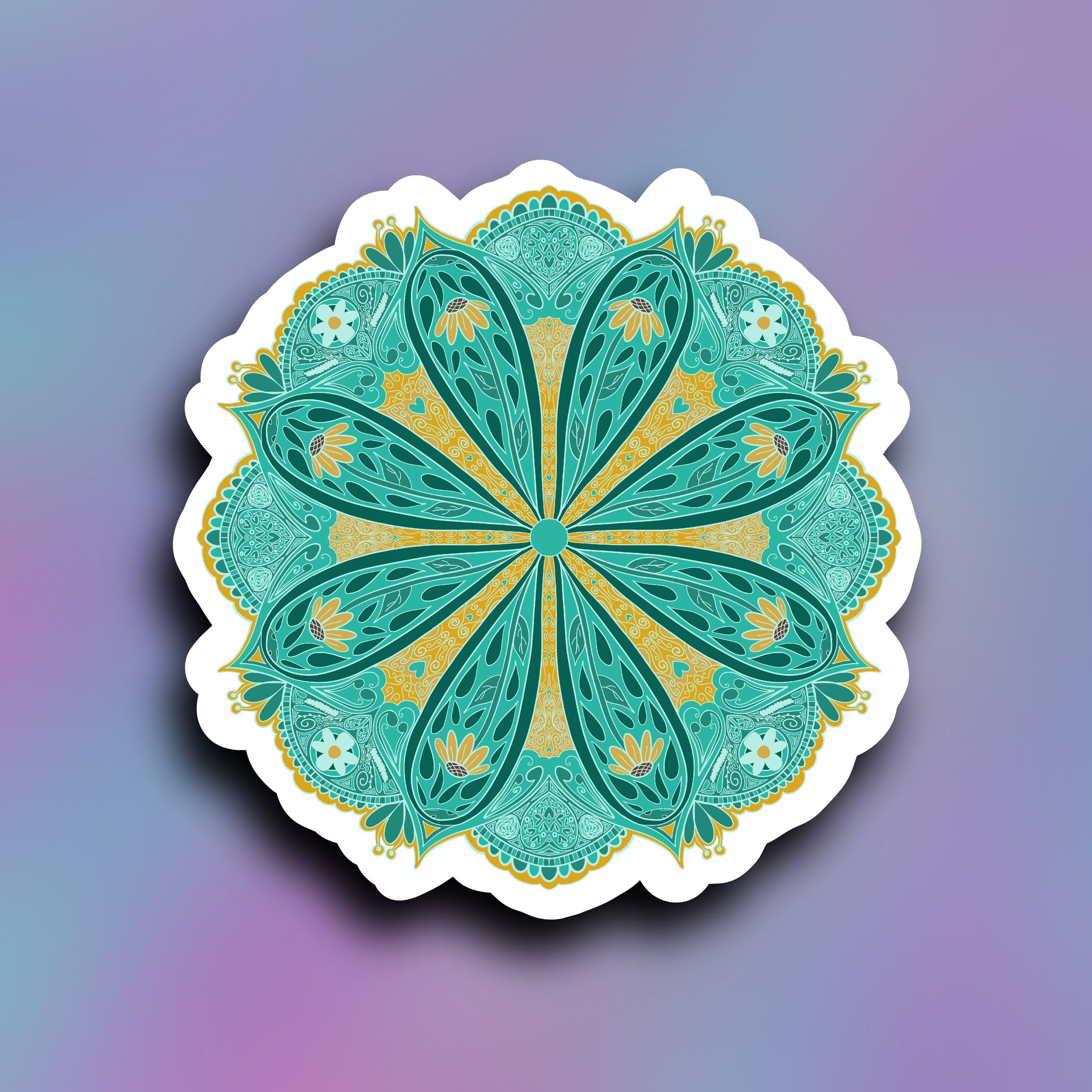 Daisy Garden Mandala Vinyl Decal/ Stickersandmorebylb/ Layla | Etsy