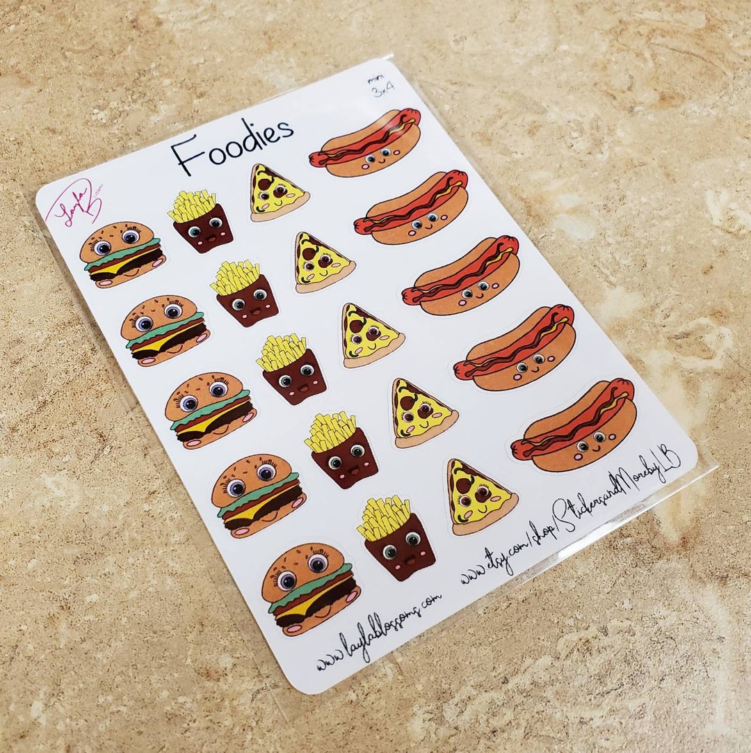 Foodies Planner Stickers/ Sticker Sheets/ Stickersandmorebylb/ Layla ...