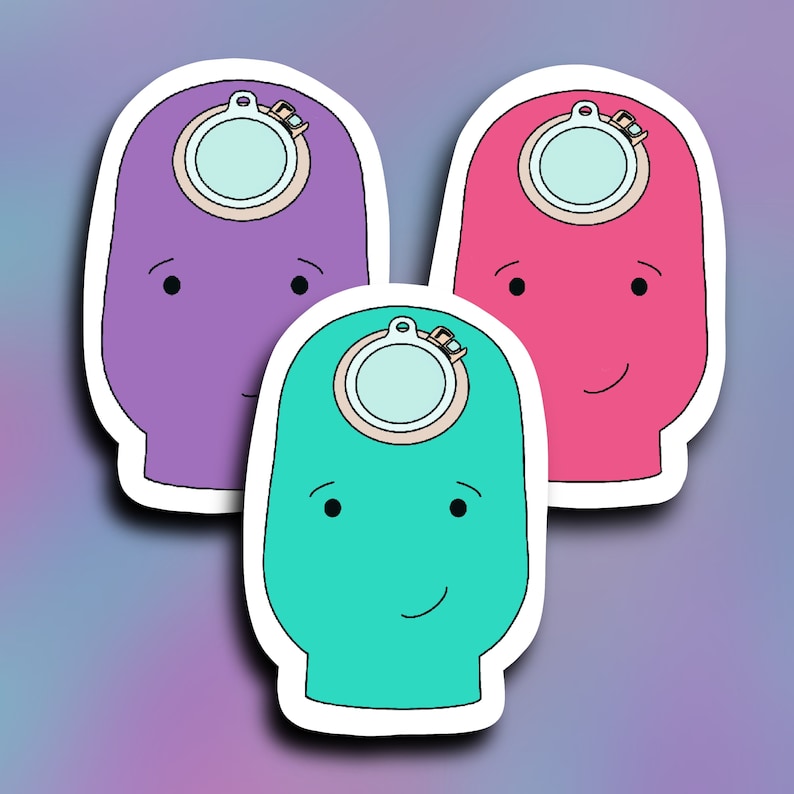 Ostomy Bag Weather Proof Vinyl Decal Sticker/ - Etsy