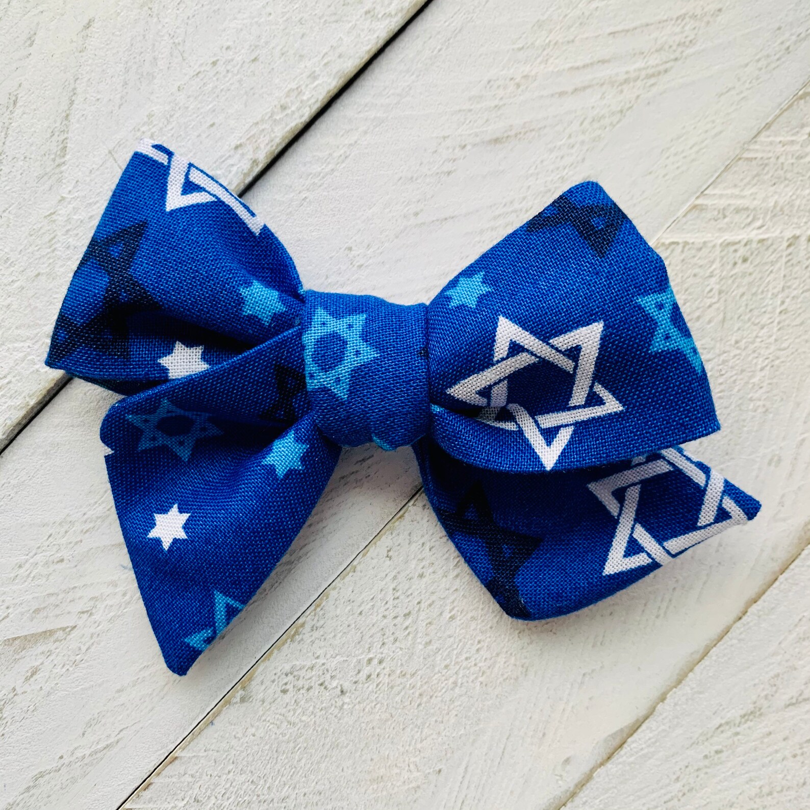 Jewish Hair Bow Shabbat Hanukkah Star of David Clip or - Etsy