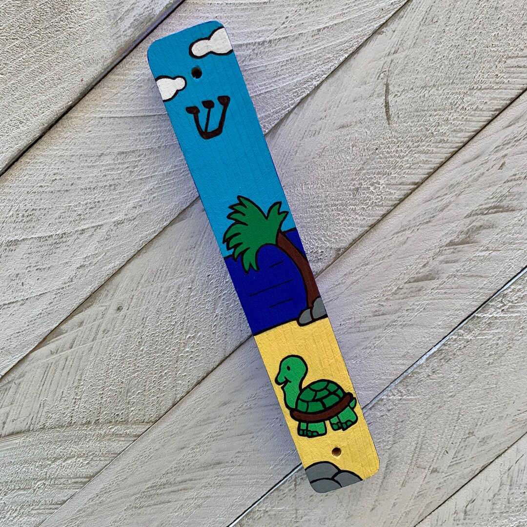 Turtle Mezuzah, Bris Gift, Beach House, Baby Naming, Jewish Children's ...