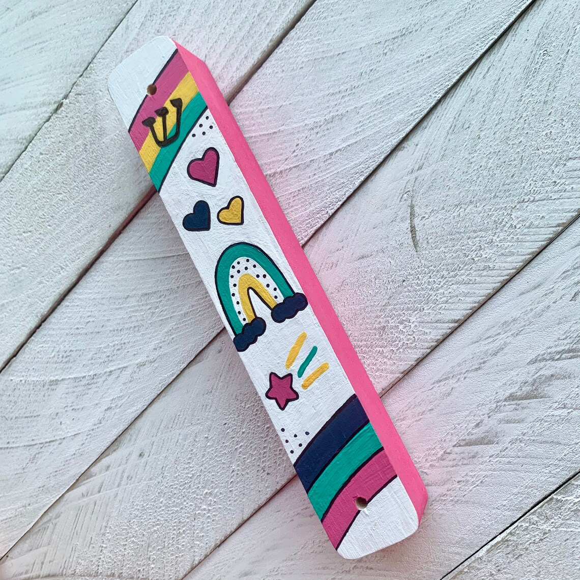 Rainbow mezuzah Children's Mezuzah Kids Mezuzah | Etsy