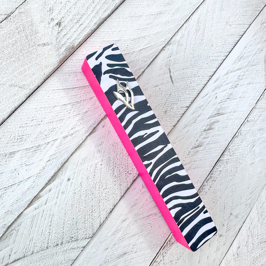 Pink Zebra Print Mezuzah, Baby Naming Gift, Bar Mitzvah Gift, Jewish ...