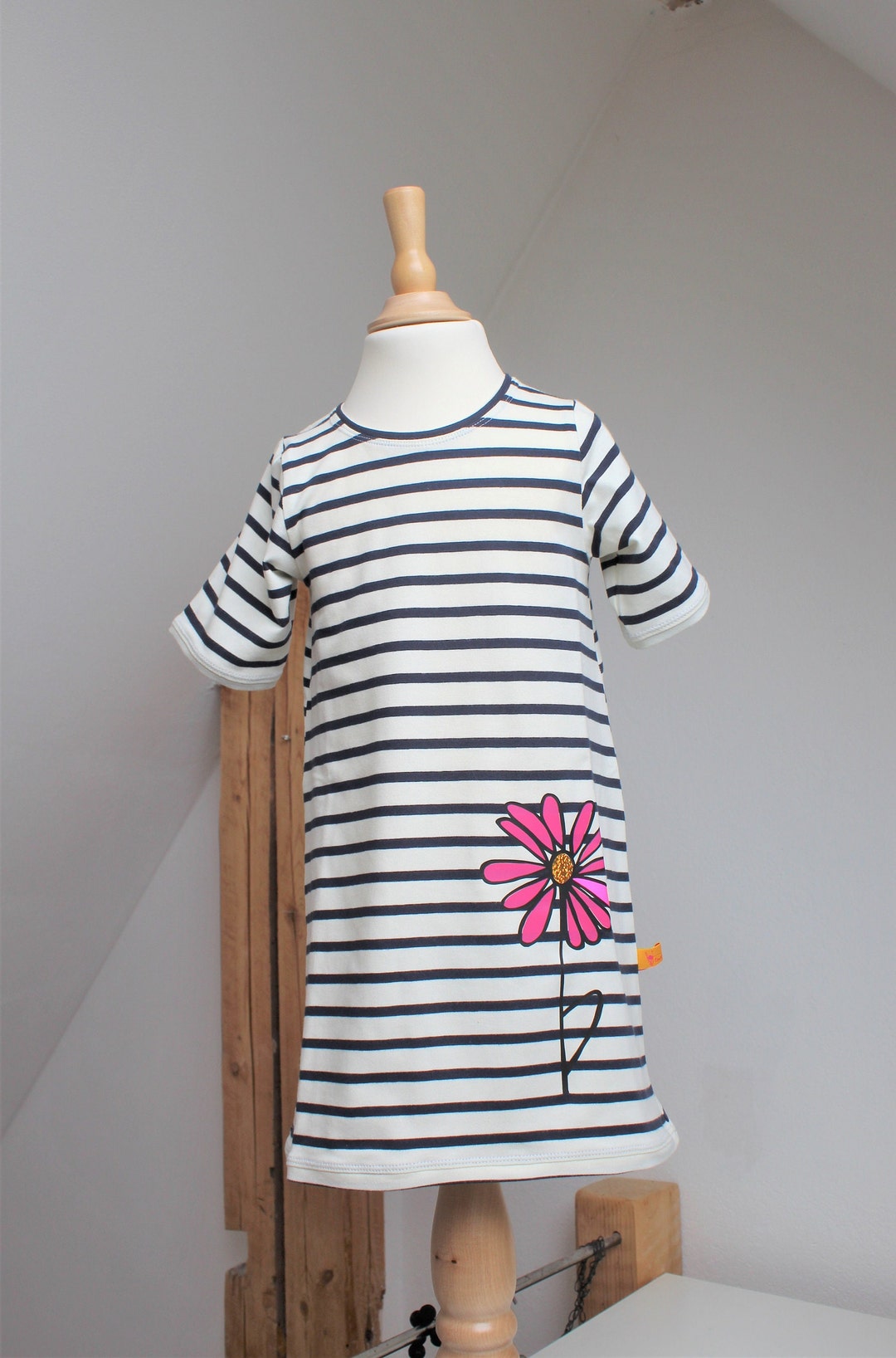Tunic for Girls Flower, Biojersey - Etsy UK