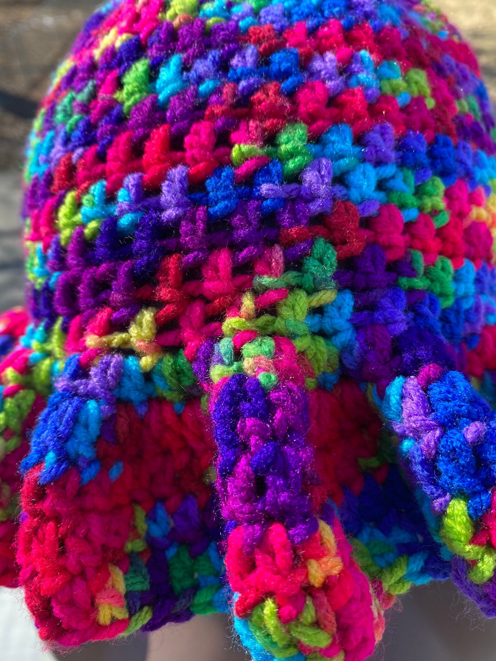 Crochet Ruffle Brimmed Bucket Hat and Earrings Set - Etsy