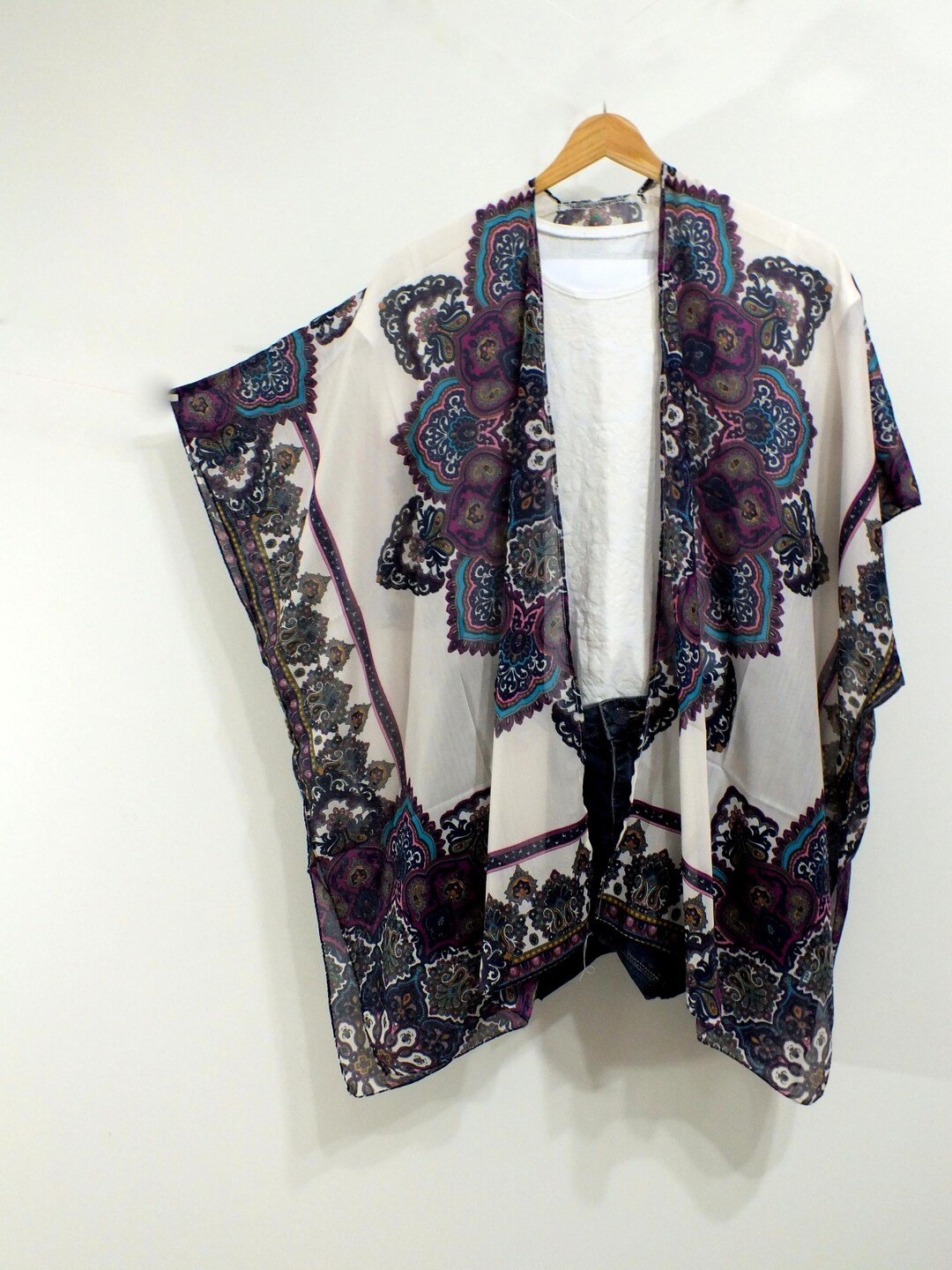 Paisley Cotton Women Kimonos, Beach Kimono, Kimono Jacket, Kimono ...