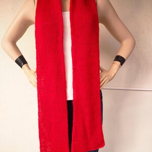 Scarf Wool Angora Soft Red Scarf Long Two-layer, Gift, Christmas Gift ...
